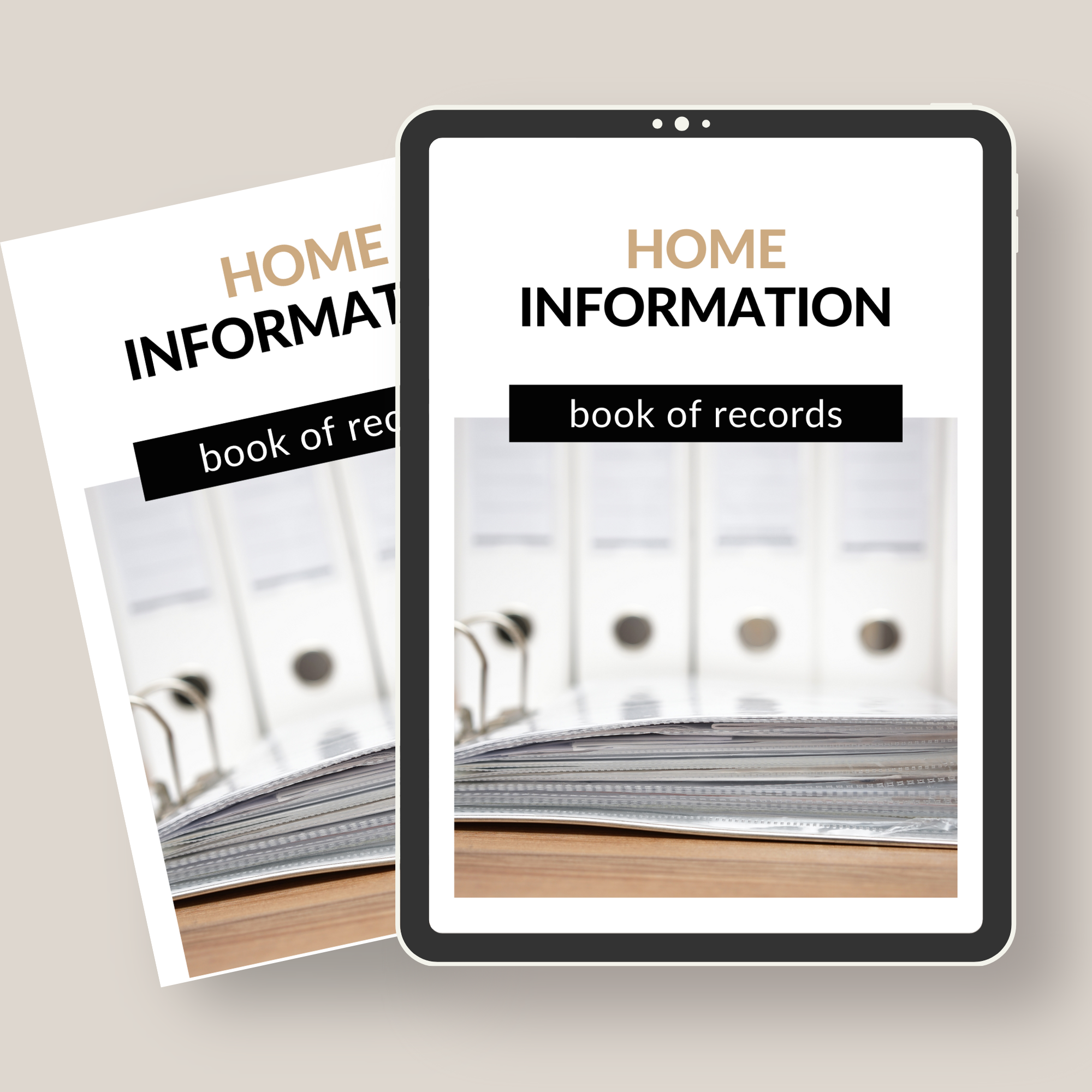 Home Information Book of Records | Organise Household Information